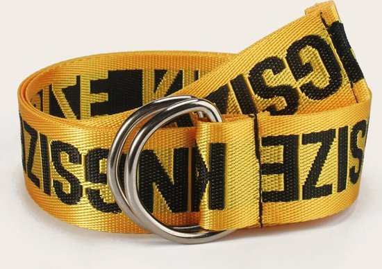 Riem met gesp Geel kingsize | bol.com