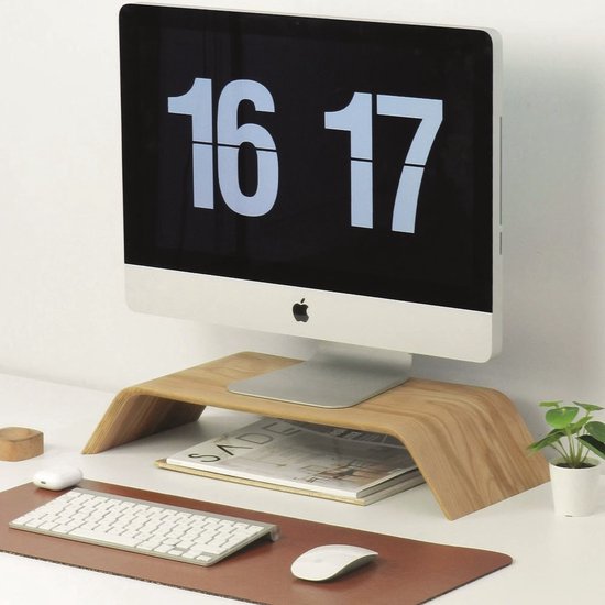 Fagus Wood - Monitor Verhoger - Natuurlijk Hout Monitorstandaard ...