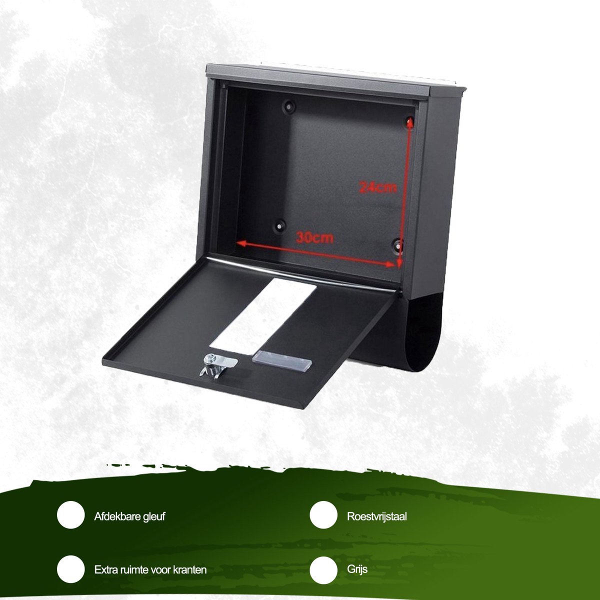 EASTWALL Kranten brievenbus - Wand brievenbus voor post en kranten ...