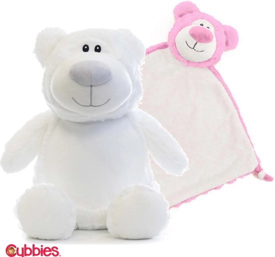 Witte Teddy Beer CUBBIES Classic Set Teddy Cubbyford Knuffel Wit 30cm ...