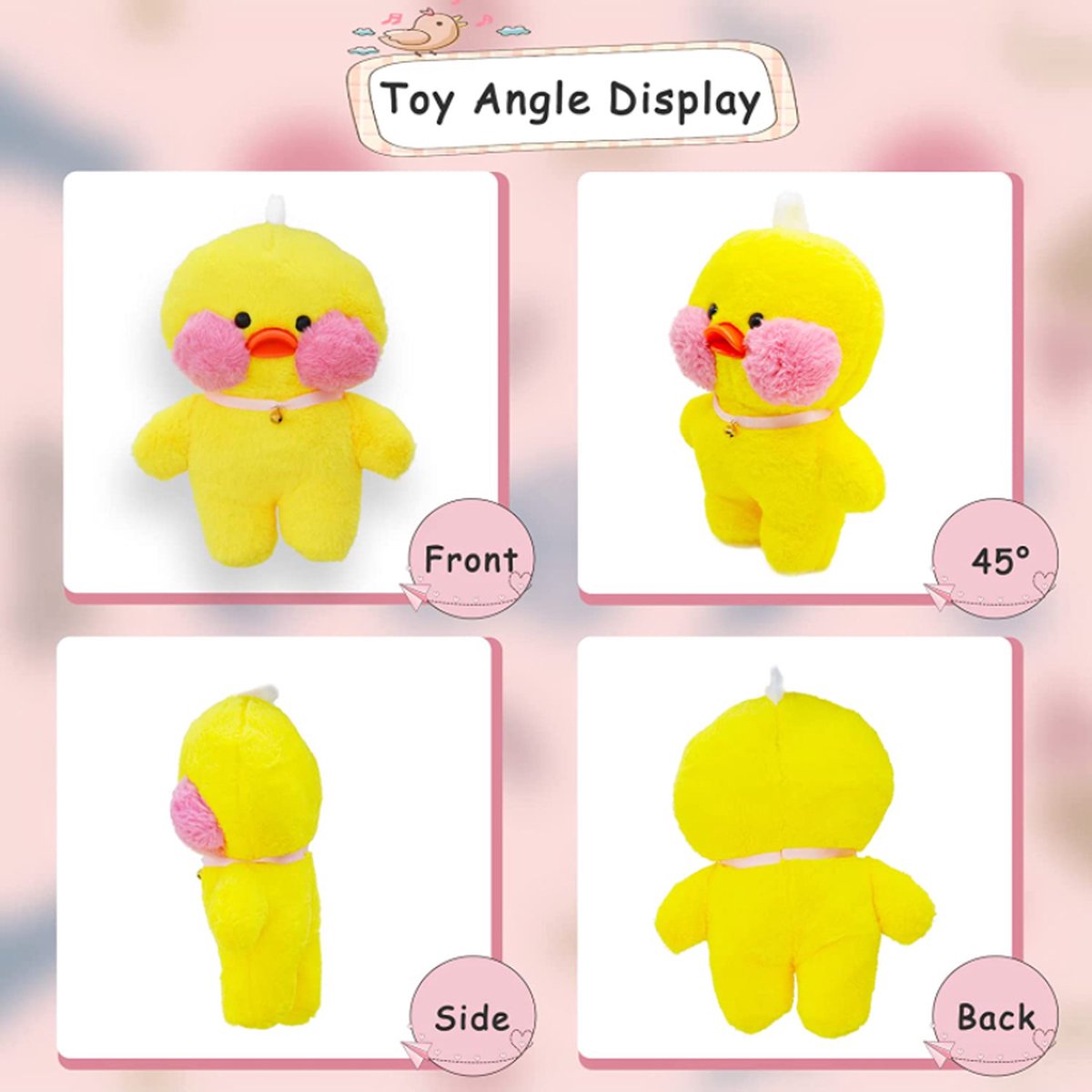 Paper duck knuffel - kleding kleertjes Paperduck - Kawaii - 30cm | bol.com