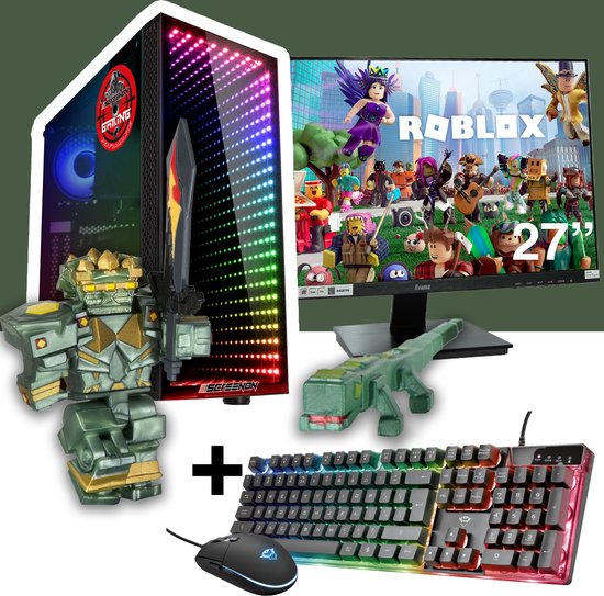 ScreenON - Gaming Set - Roblox Guardian Set Hero - V2 (GamePC + 27 Inch ...
