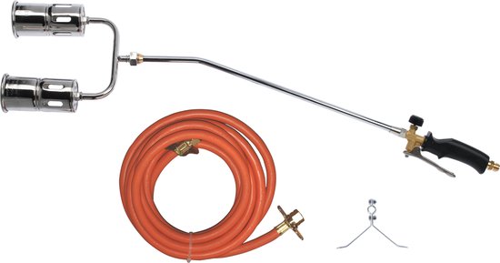 Gasbrander - 2 Koppige Dakbrander - Onkruidbrander met Gashendel - 5 ...