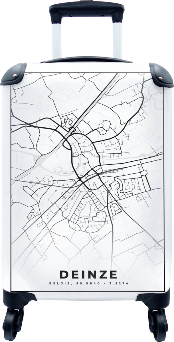 Valise - Plan de la ville - Zwart et Wit - Carte - Deinze - België ...