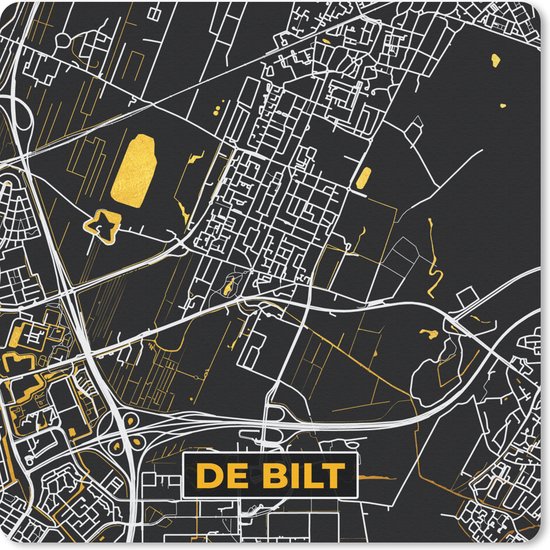 Muismat - De Bilt - Stadskaart - Goud - Kaart - Plattegrond - Nederland ...