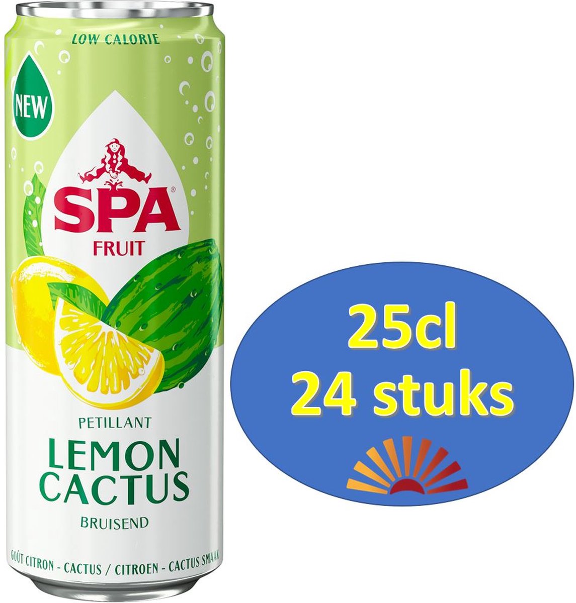 Spa Fruit Sparling Lemon Cactus Blikjes Frisdrank 25cl Tray 24 stuks ...