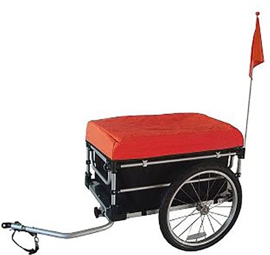 Opvouwbare fietskar 20 inch wielen - aluminium- afdekzeil | bol.com