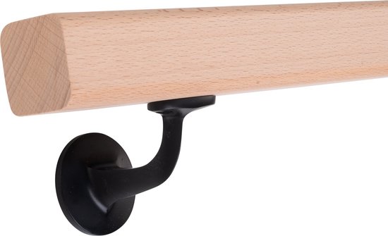 Houten trapleuning 40x40mm - Beukenhout - 150cm | bol.com
