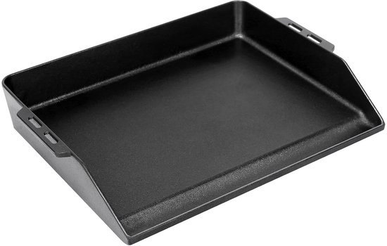 Gietijzeren grillplaat - veelzijdig voor buitenkeuken - 1 stuk - 46x36 ...