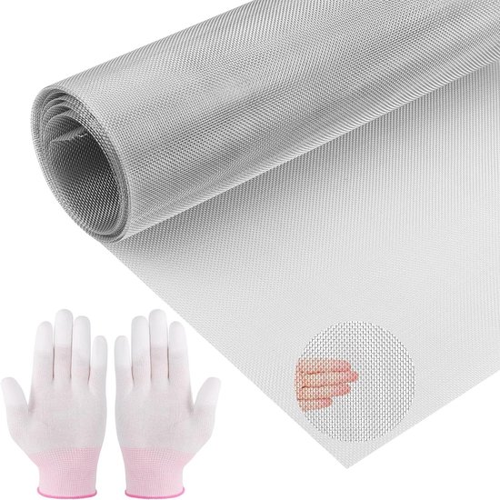 Premium Fijn Gaas Rol 300cm x 30cm - Roestvrij Staal - Knaagdier ...