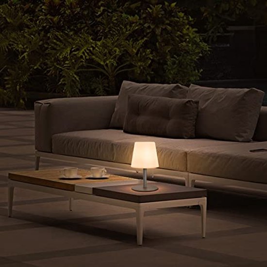 Draadloze LED Tafellamp - Warmwit en RGB Dimbaar - Waterdicht IP44 voor ...