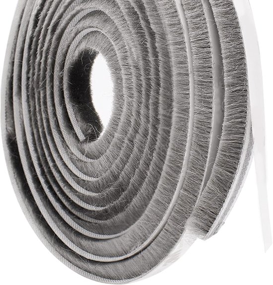 Deurafdichting - Tochtstrip - Borstelafdichting - Rol - 9 mm x 15 mm x ...