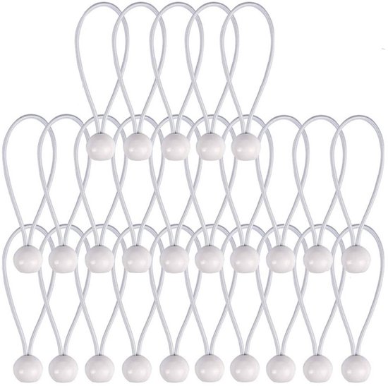 Set van 25 x Bungee Ballen Koorden - Sjorbanden - Elastische Straps ...