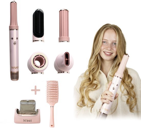 Nysah® PRO Airstyler -Föhnborstel & Krulborstel - Krultang 5 in 1 ...