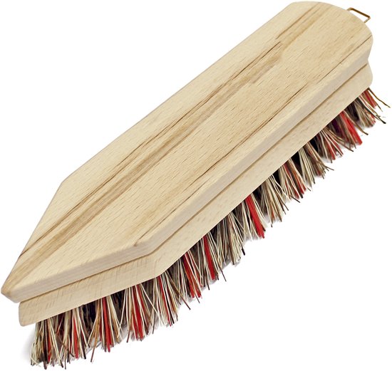 Peggy Perfect schrobborstel, hout naturel, spits | bol