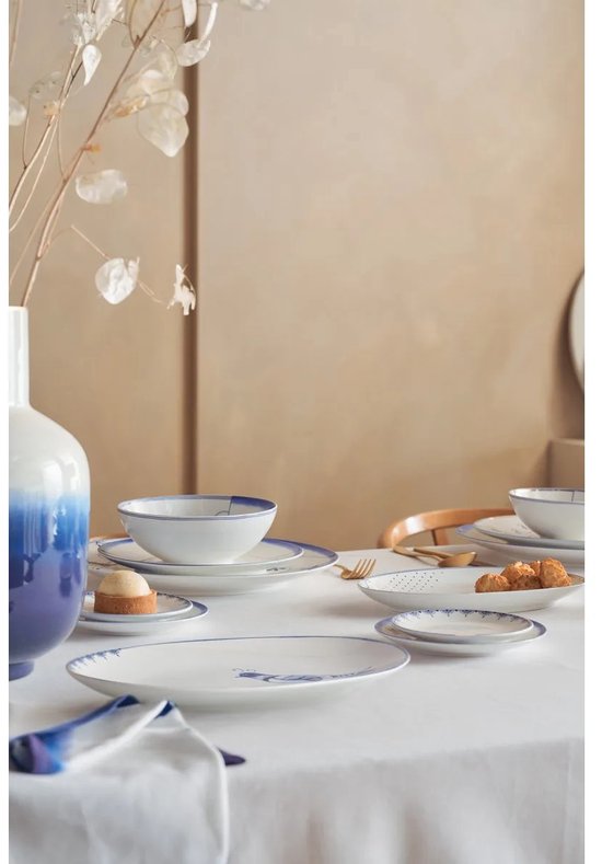 Pip Studio Pip & The Blue Bird White schaal ovaal 30cm | bol