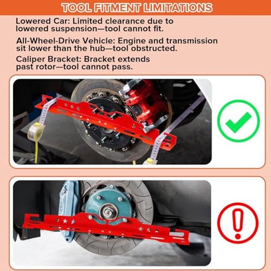 2 SETS Automotive Toe Alignment Tool Accurate Alloy Steel Universal ...