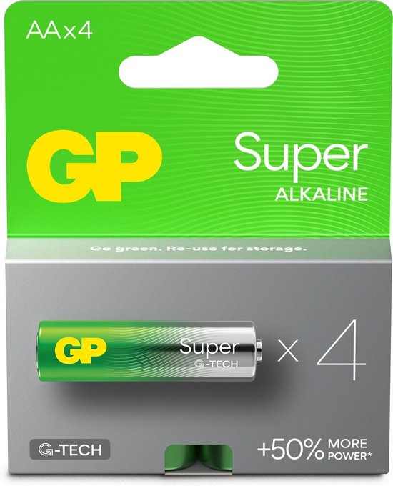 GP Super Alkaline AA Penlite Batterijen 40 Stuks | bol