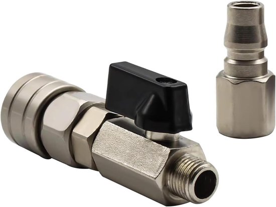 Quick Coupling - Witte Mini Ball Valve - Koper - Draagbaar - Geschikt ...