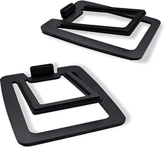 Gehoekte Bureau Speakerstands voor 2''-3'' Bureauspeakers met Stalen ...