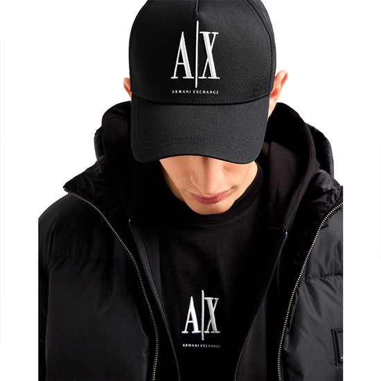 AX Monogram Baseball Cap Black Hats | bol