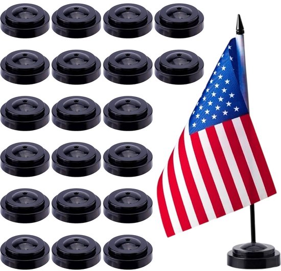 20 stuks mini plastic vlaghouder standaards - desktop vlag houder ...