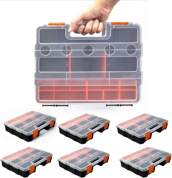 Assortiment Box - Sorteerdoos - 6 Stukken - Grote Afgedekte ...