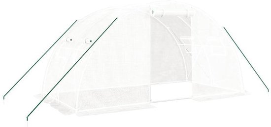 Kweekkas – Serre – Plantenkas – Groentekas – Tuinkas – Wit Stalen Frame ...