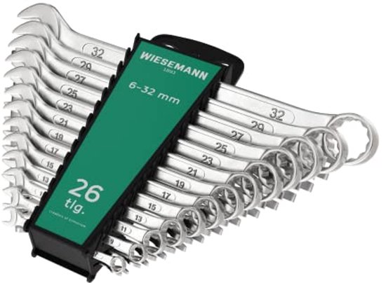 Extra grote ring-steeksleutel set 26 delig 6-32mm | Met 15° hoek ...