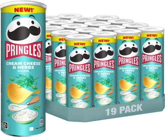 Pringles Cream Cheese & Herbs (19x 165g) | bol