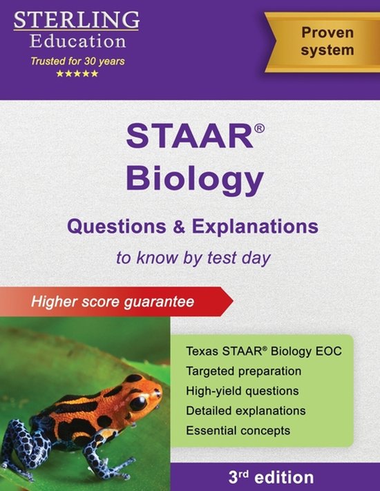 STAAR Biology EOC Questions & Explanations | 9798885572378 | Sterling ...