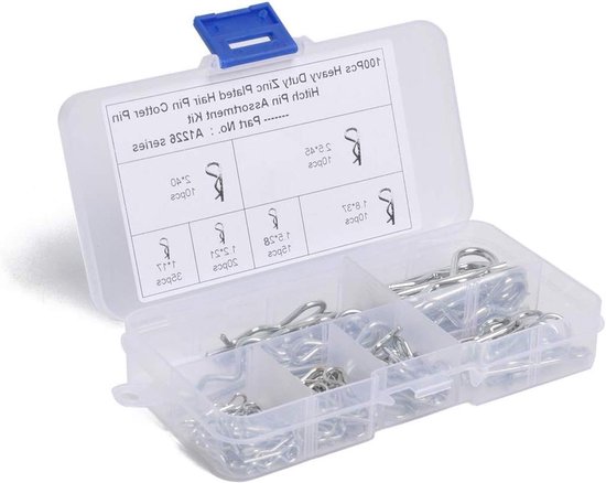 Splinten Assortiment van 100 stuks van Verzinkt Staal voor Auto's ...