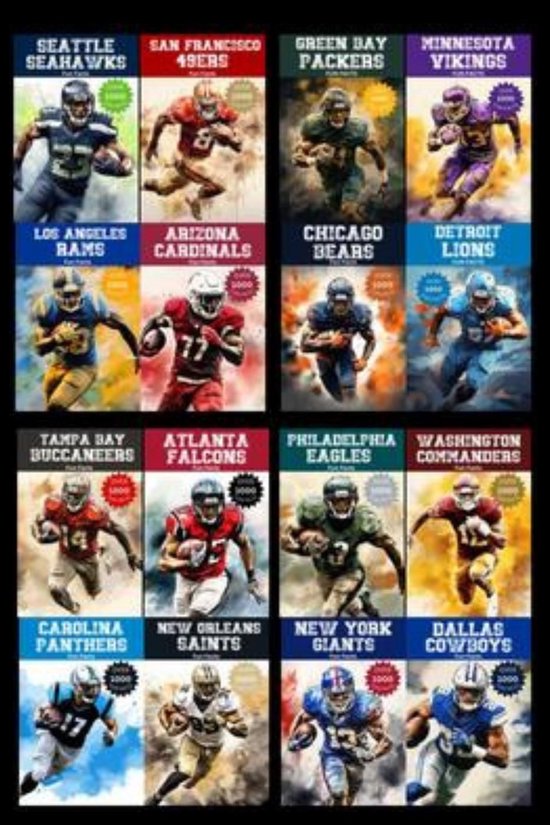 Trivia Ape NFL Team Series 100 - NFL Fun Facts - NFC Conference Mega ...
