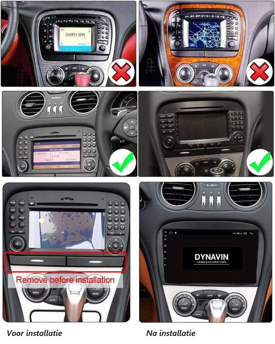 Dynavin Navigatie Mercedes SL R230 2001-2011 NTG 1 NTG 2.5 carkit ...