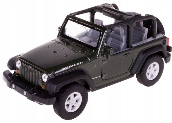 Welly Jeep Wrangler Rubicon Modelauto Metaal Groen 1:34-39 | bol