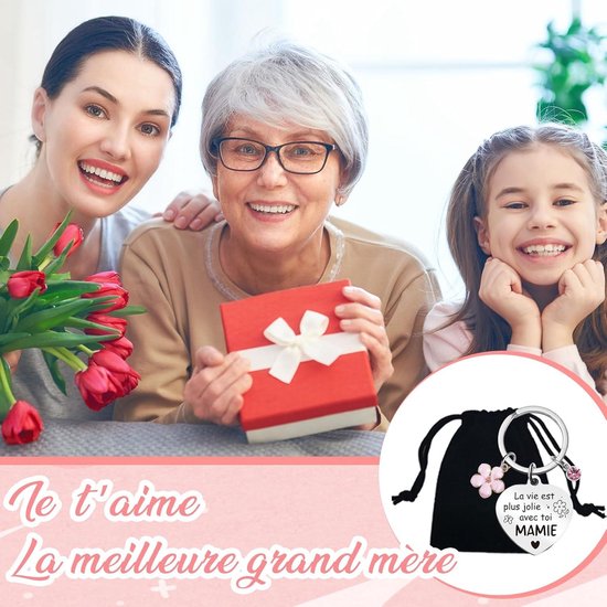 Allecto Plus - Leuke sleutelhanger voor oma met gratis gravure - cadeau ...