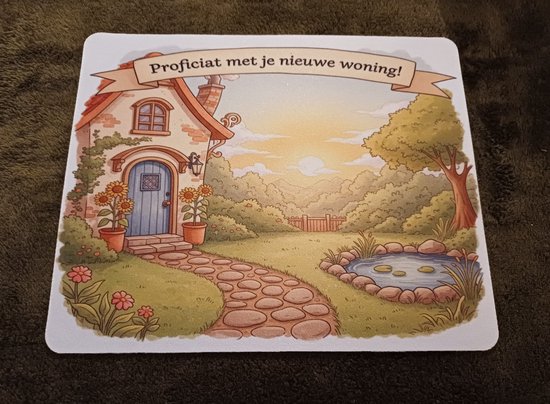 Muismat Cadeau Nieuwe Woning - Proficiat Met Je Nieuwe Woning ...
