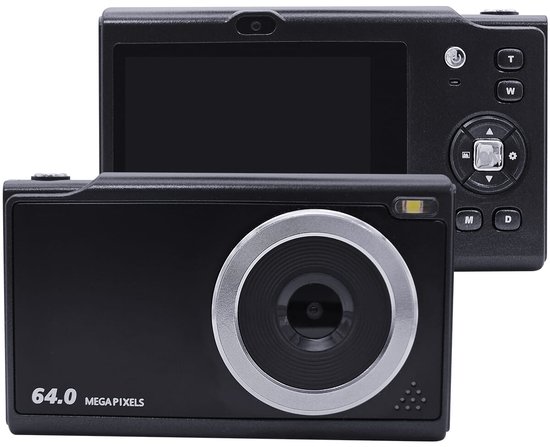 Orbit Electronic Digitale Camera met Selfie Lens - Fototoestel - Vlog ...