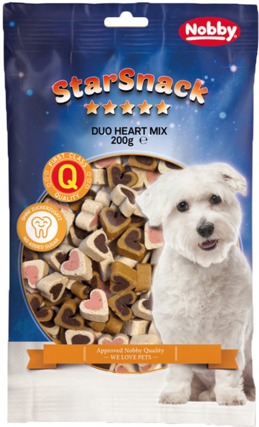 Nobby - Starsnack Duo Heart Mix - 500 g | bol