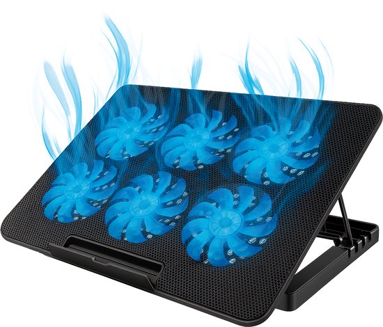 Jacked® X6 Laptop Cooler - Laptop Standaard - Fluisterstil met 6 ...