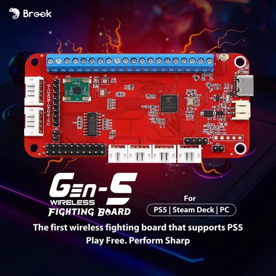 Brook Gen-5W PS5 / Steam Deck / PC Wireless Fighting Board | bol