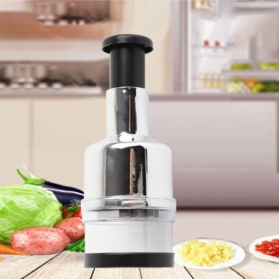 Allecto plus - Handmatige Uien Chopper en Groentesnijder van Roestvrij ...