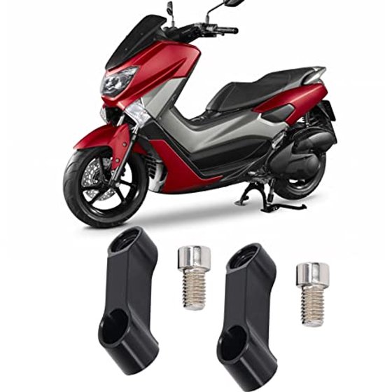 1 Paar 10mm/0.39in Motorcycle Mirror Mount Riser Extender Adapter ...