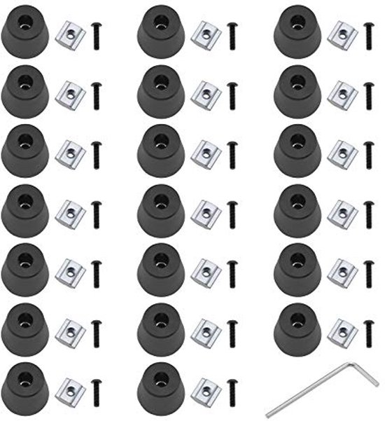 20 Set 2020 Profile Anti-vibration Feet Kit with Landing Rubber T-Slot ...