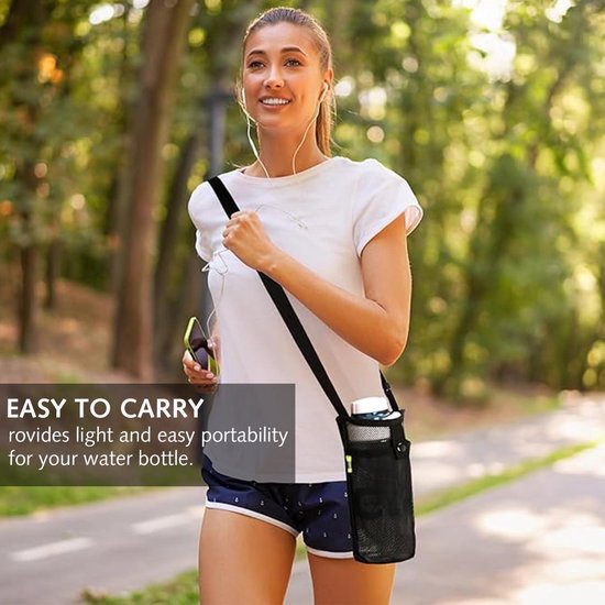 Allecto Plus - Draagbare waterfles tas met verstelbare riem voor ...