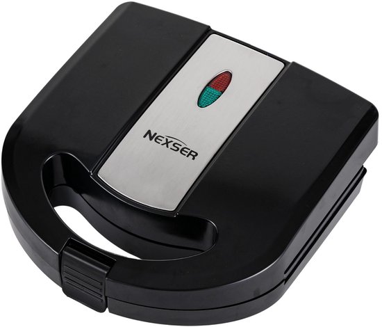 Nexser Sandwich Maker 2-Slice – 750W – Grill & Wafelplaten – Anti ...