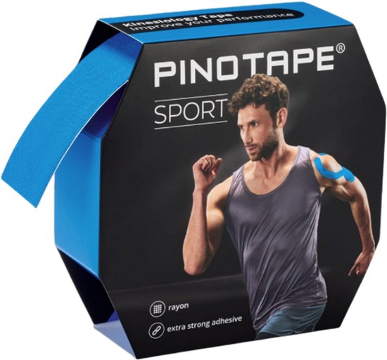 PINO - Kinesiotape - Sporttape - Fysio tape - Blauw - 31 meter - extra ...