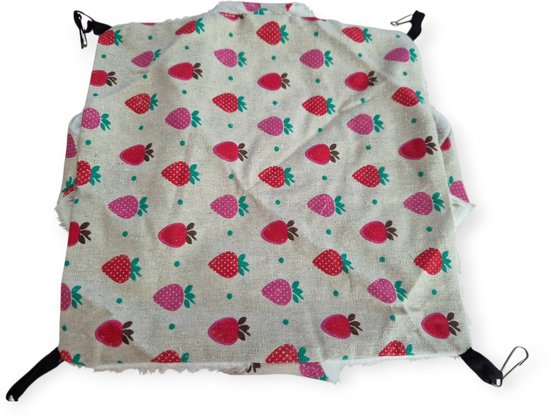 Motif fraise double pont - hamac pour rongeurs - Rats, hamsters et ...