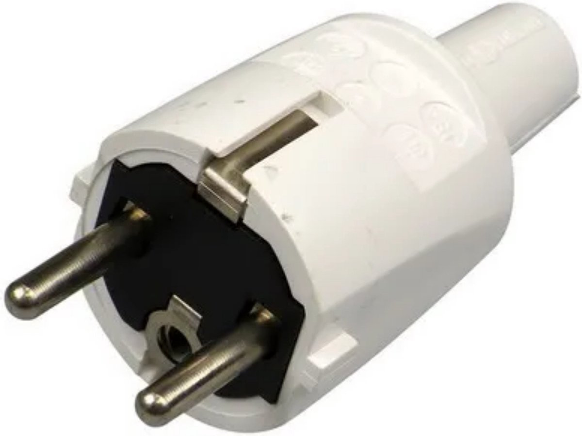 ABL PVC stekker + RA - 16A 230V - Wit | bol.com