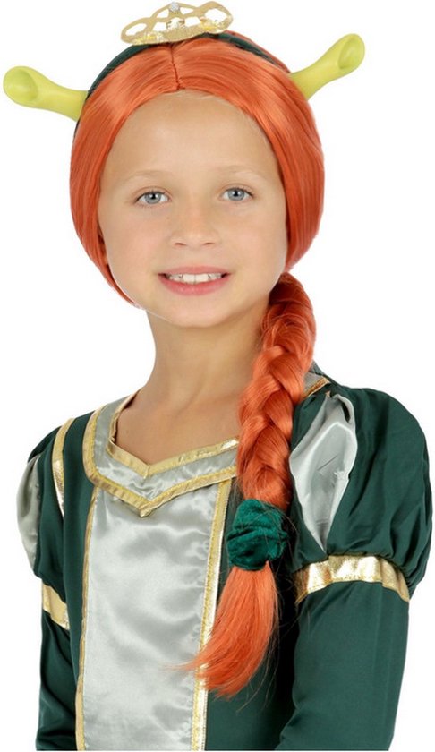 Smiffy's - Shrek Kostuum - Shrek Princess Fiona Pruik Kind - rood,groen ...
